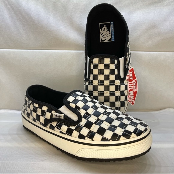 Vans | Shoes | Vans Sliper 2 Slippers Black White Checkerboard | Poshmark